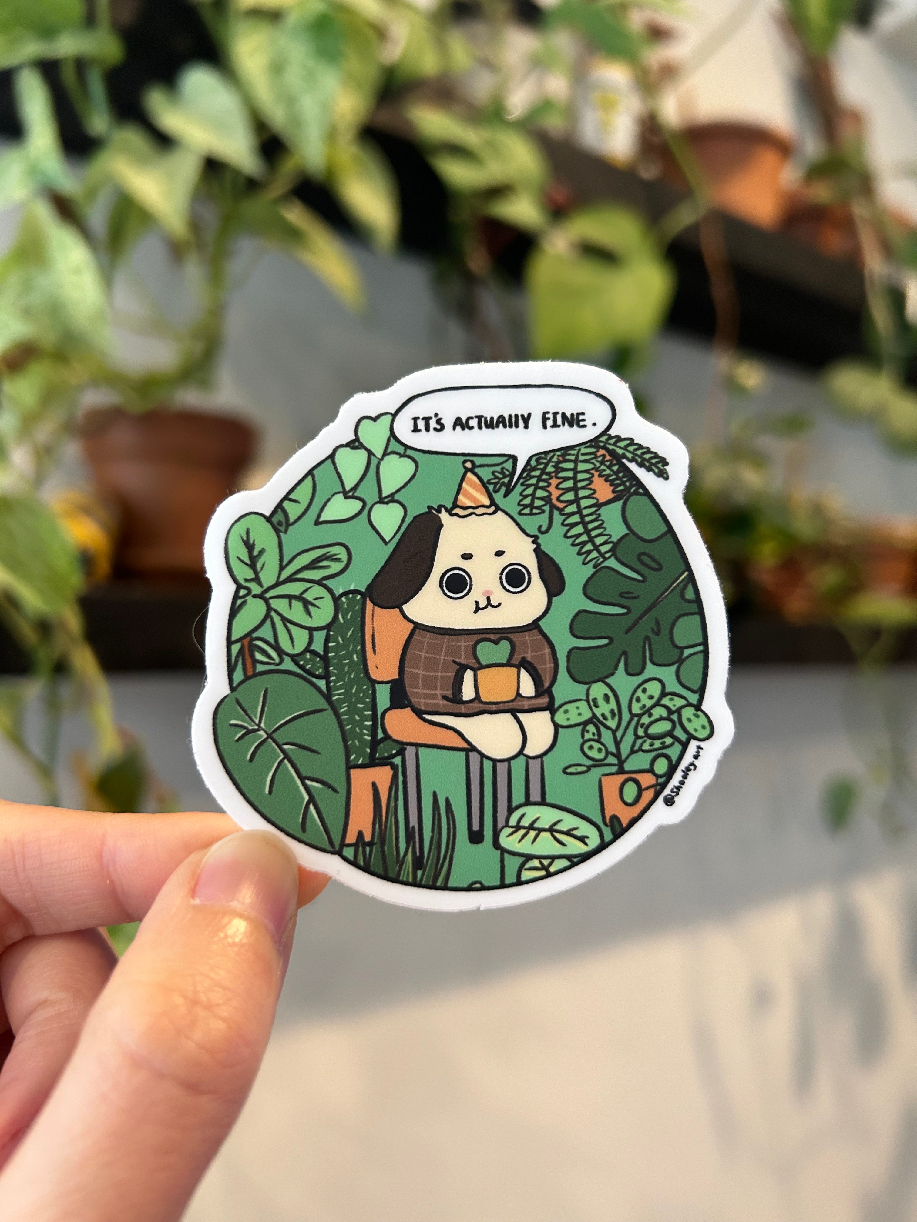 This is Fine Plant Vinyl Sticker – Shooley
