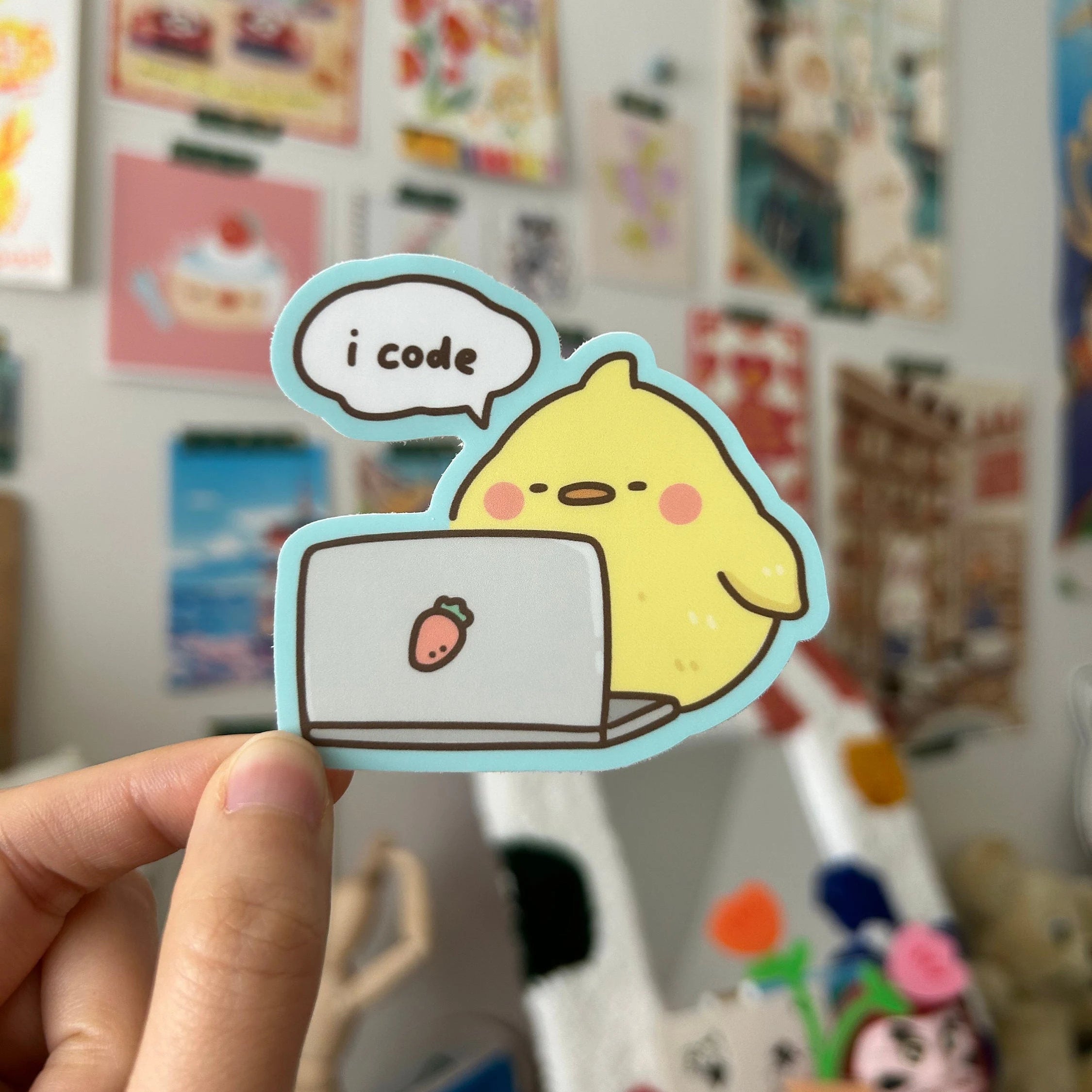 I code vinyl sticker | computer science sticker | laptop waterbottle d ...